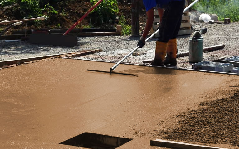 Sistema integrado para la realización de pavimentos de hormigón lavado